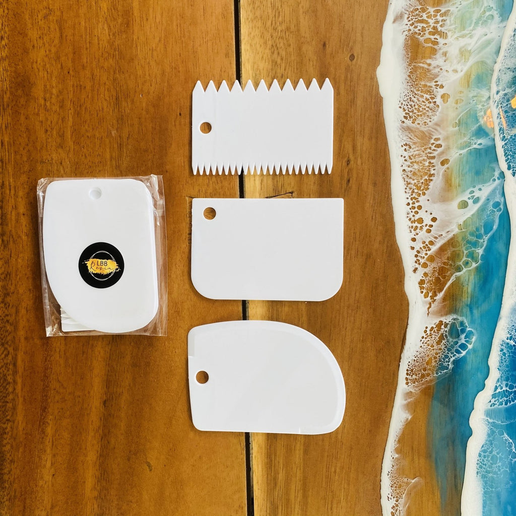 3 pce Resin Scraper Spreader Set – LBB Resin